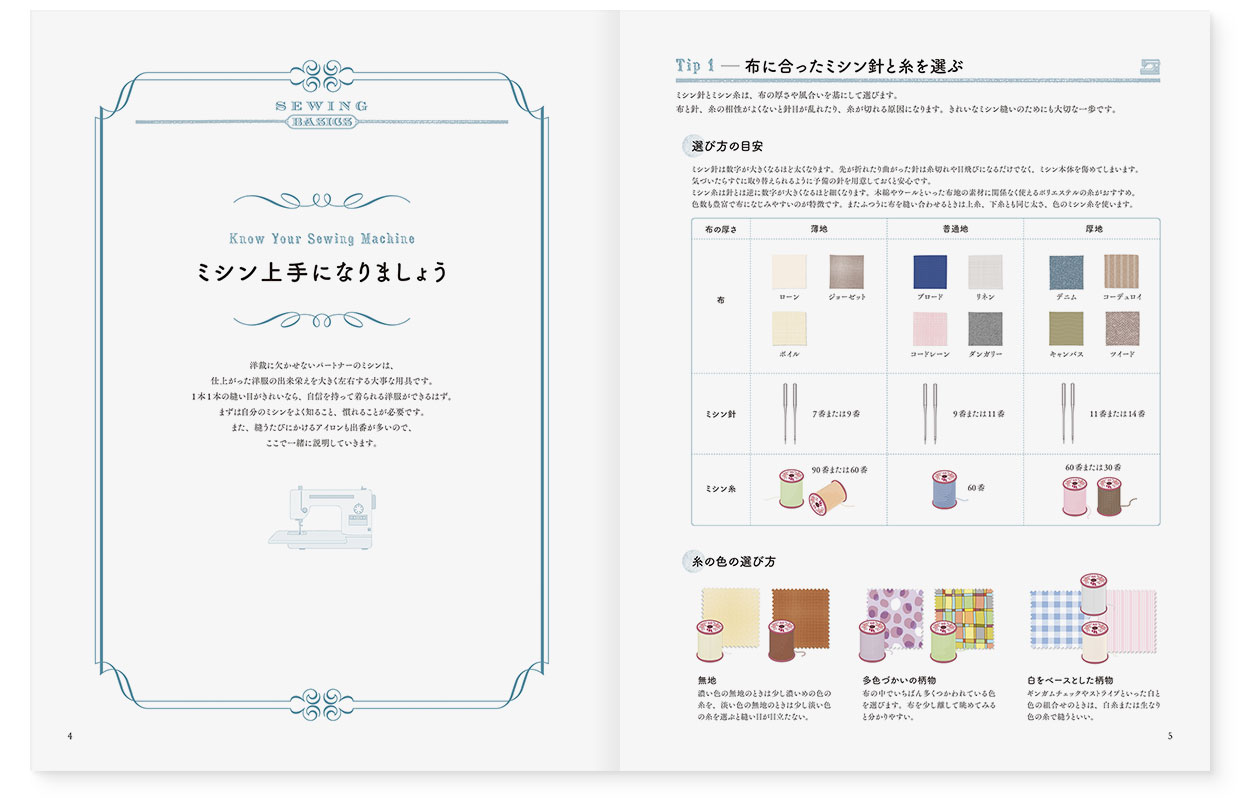 EDITORIAL | 書籍：はじめましての洋裁教室 | GEN WATANABE DESIGN